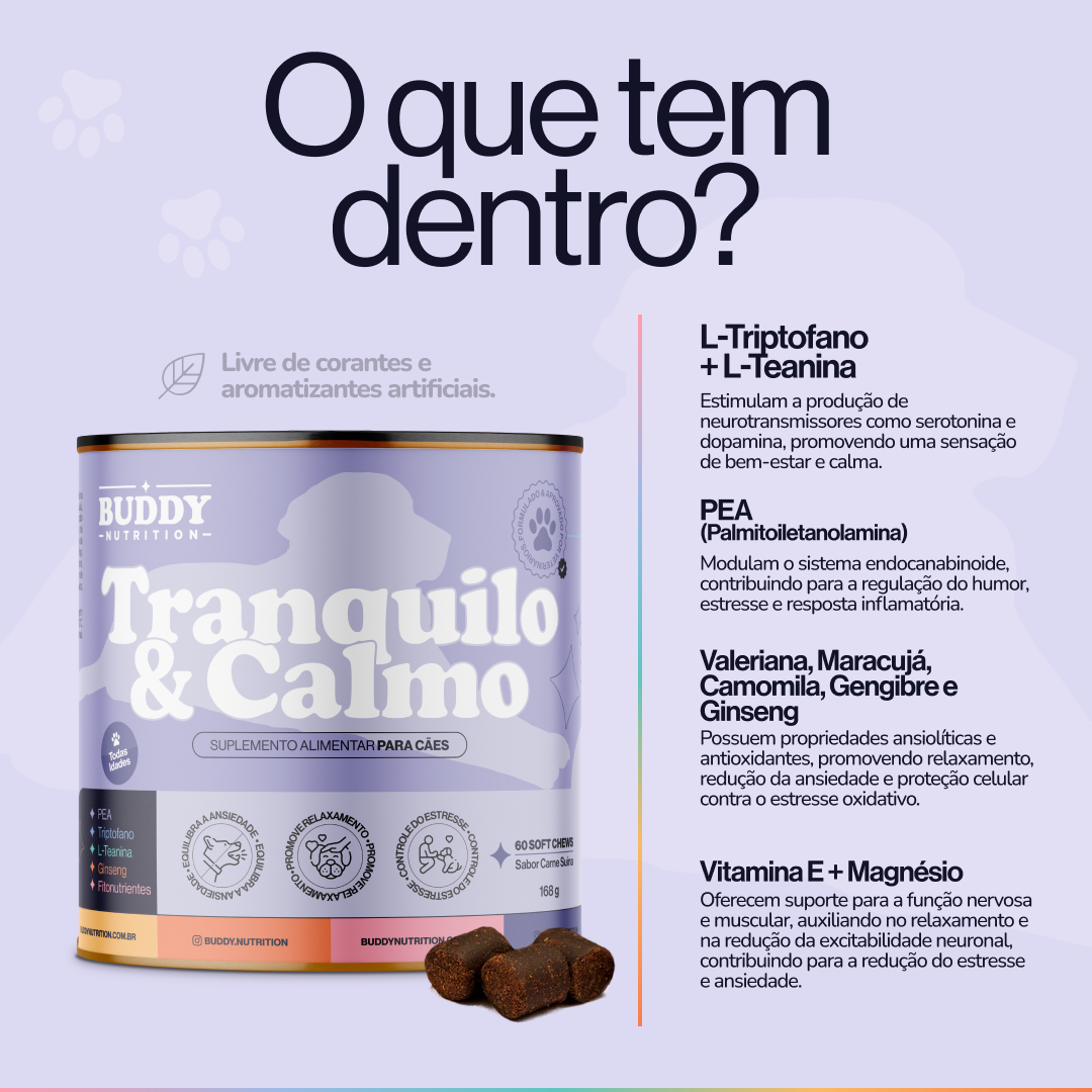 Kit 2x Tranquilo & Calmo – Buddy Nutrition