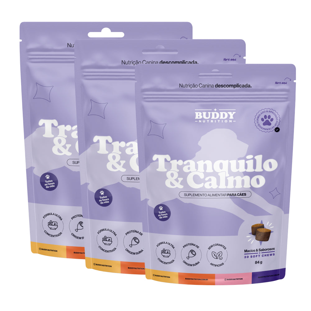 Kit 3x Tranquilo & Calmo - 30 Soft Chews – Buddy Nutrition