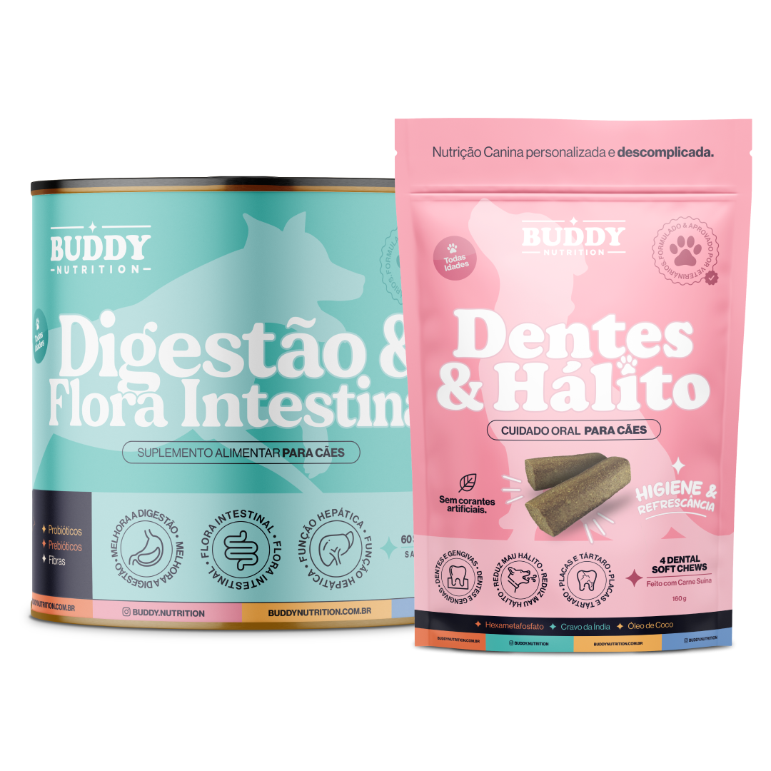 Kit Digestão e Saúde Oral – Buddy Nutrition