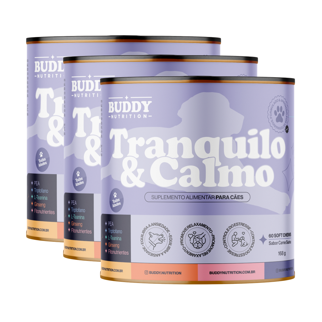Kit 3x Tranquilo & Calmo – Buddy Nutrition